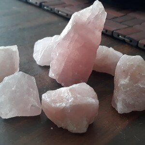 Madagascar Rose Quartz Rough Natural Stones: Choose 4 oz 8 | Etsy