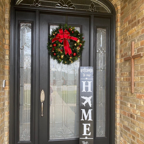 Custom Door Sign Door Decor Welcome Sign Closing Gift New House Wood ...