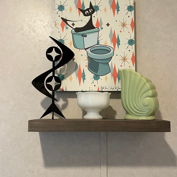 Atomic Mid Century Modern Table Decor | Atomic Stars Accent Sculpture ...