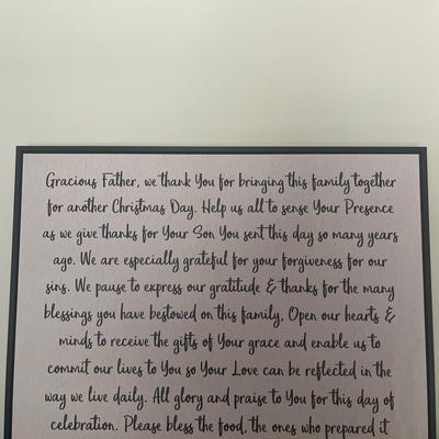 Custom Calligraphy Print Framed, Unframed, Postcard, Printable ...