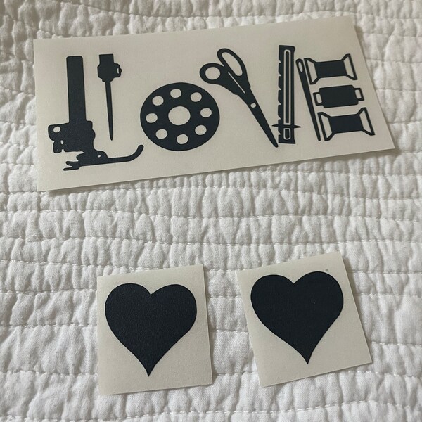 Love to Sew Decal Sticker | Sewing Machine Decal for Car Cup Laptop - Etsy