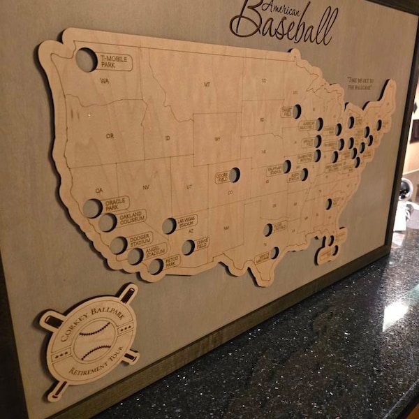 Baseball Stadium Map, Baseball Map, Pro Baseball Stadium Tracker ...