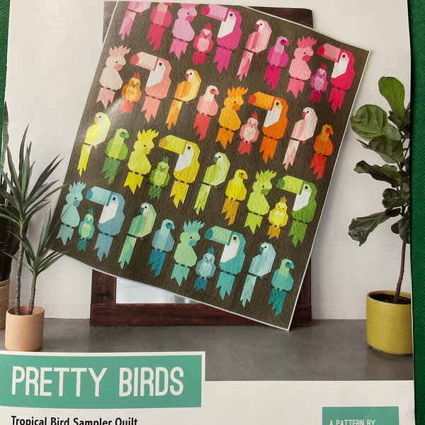 Pretty Birds Elizabeth Hartman Quilt and Pillow Pattern No.eh-051 ...