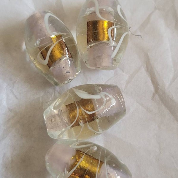 Vintage Glass Frame Beads, Shabby Chic Glass Frames, Japan Beads ...