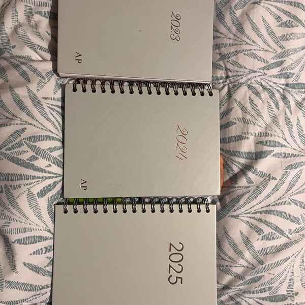 Personalised 2025 Diary - Week per View - Dark Pink - Etsy