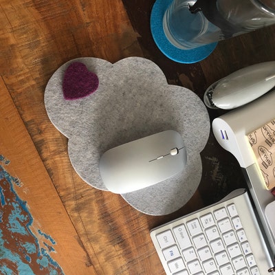 Cloud Computer Mouse Pad and Raindrop Coaster Mousepad Mouse Mat Unique ...