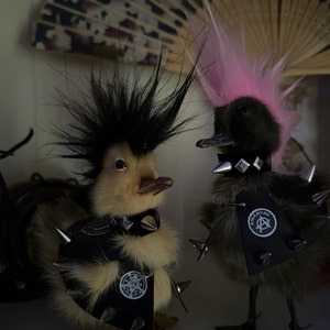 Taxidermy Duckling Rockstar Duck Guitar Oddity Goth - Etsy