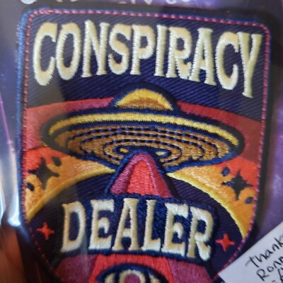 Conspiracy Dealer Patch Metaphysical Fashion Accessory 3 Iron on ...