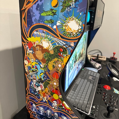 Mame Multicade Classics Side Art Arcade Cabinet Graphics Decals ...