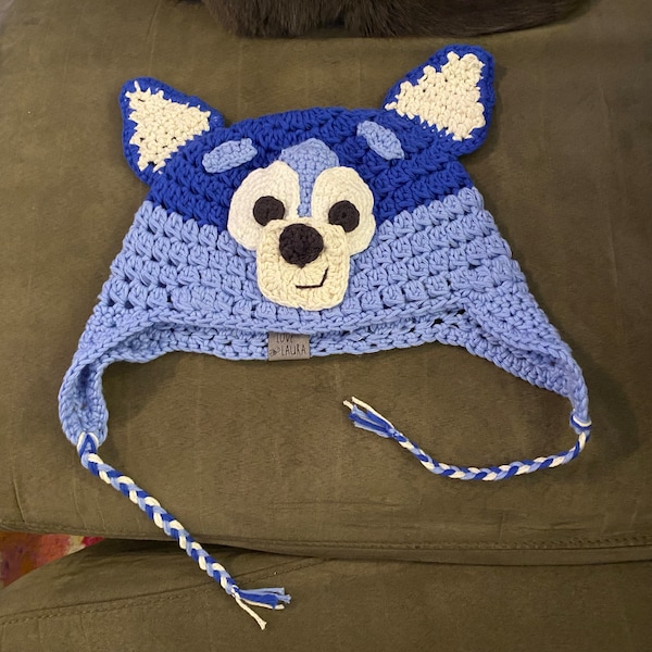 Bluey Hat *PATTERN ONLY* Crochet Newborn- 3 Year Old Pdf Pattern Bluey ...