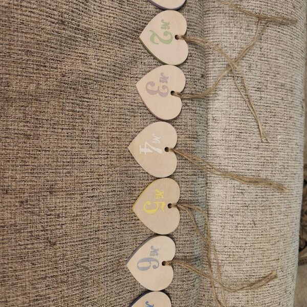 Rustic Wooden Table Number Tag // Farmhouse Style // Wedding Table ...