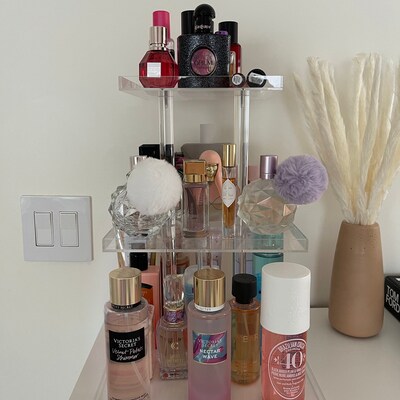 Perfume Storage Organizer, Acrylic Makeup Organizer, 3 Tier Perfume ...