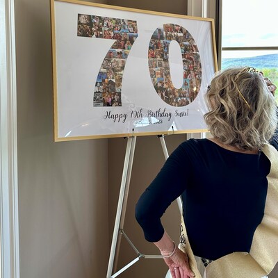 Personalized 75 Reasons We Love You Photo Collage, 75th Birthday Gift ...