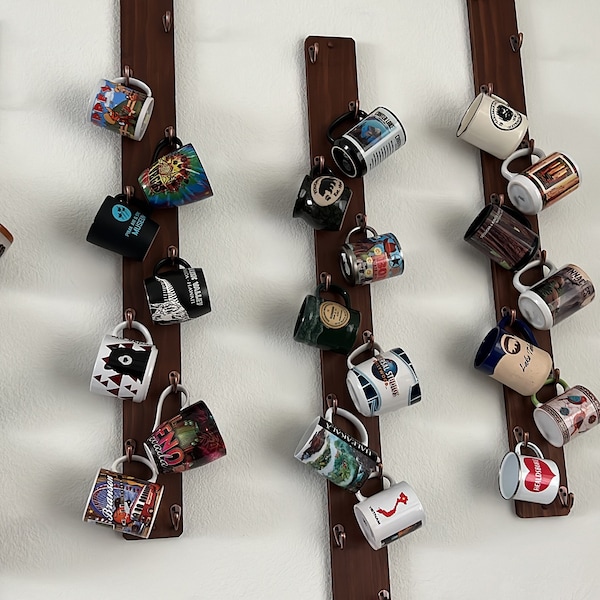 Vertical Mug Rack|space Saver Vertical Mug Holder Rack Apartment Coffee ...