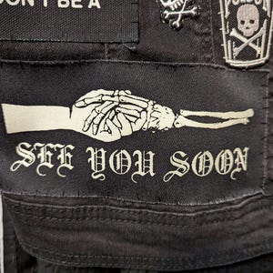 SAMURAI & DRAGON Punk Patch Patches Death Patch Cultural Patches Custom ...