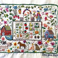 Barney Park Stitching Sampler - Etsy Canada