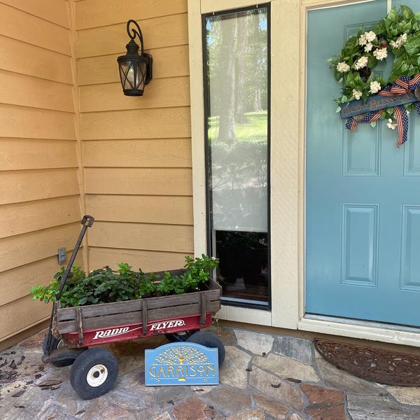 SIGN152 14 X 8 X 3/4 Engraved Craftsman Arts and Crafts Address Sign ...