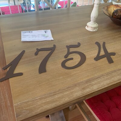 Script Address Sign ,script House Numbers, Custom House Numbers Sign ...