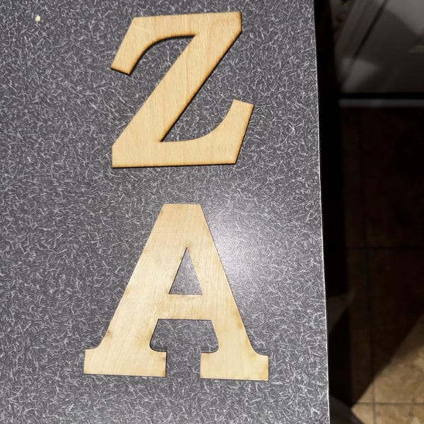 V5 - Double Stacked Block Wooden Greek Alphabet Letter Word for ...