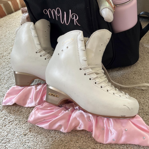 Figure Skating Soakers With Rhinestones| Soft Guards | Ice Skating ...