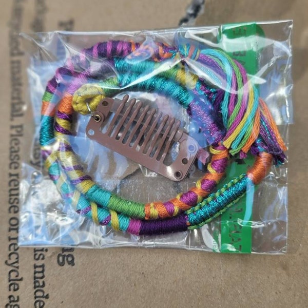 Standard Beaded Pirate Hair Wrap Extension -- Halloween Clip In/braid ...