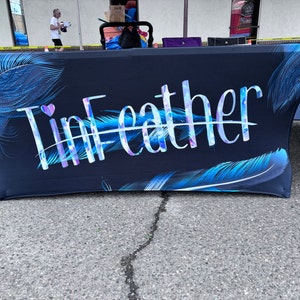 Full Color Trade Show Polyester Custom Tablecloth for Event, Craft Fair ...