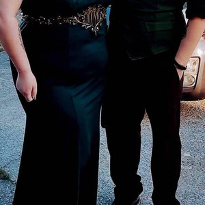 Silver Filigree Metallic Rubber Latex Ornate Collar Shoulder Armour ...