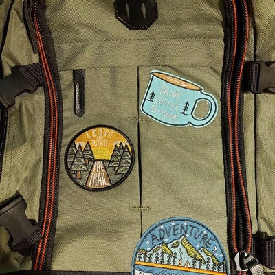 Popular Patches Traveller, Camper, Wild, Embroidered Sew on / Iron on Biker Nature Space Patch ...