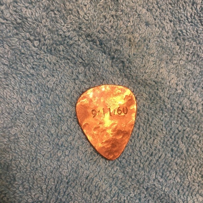 Copper Guitar Pick Handmade Personalized Options With Multiple Patina ...