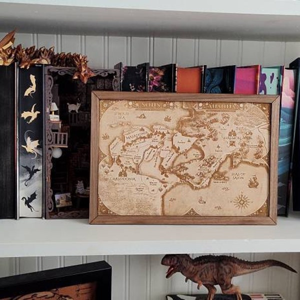 Grishaverse Map, Wood Engraved Map From Shadow and Bone - Etsy