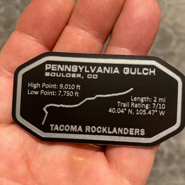 Custom Off-road Trail Badges for Jeep, Truck, Broncho, Chevy, Ford 4x4 ...