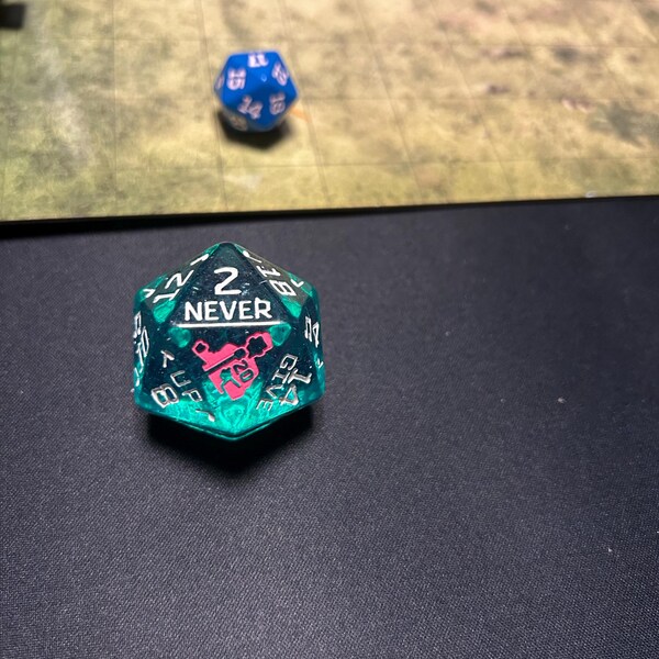 Rick Rolled 34mm D20 | Original Designed Custom DND DICE | Never Gonna ...
