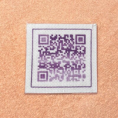 Rickroll QR Code Cross Stitch Pattern - Etsy