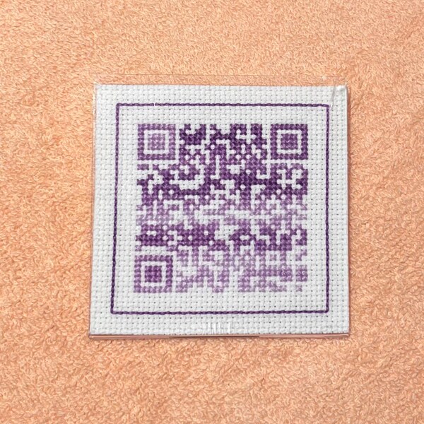 Rickroll QR Code Cross Stitch Pattern - Etsy