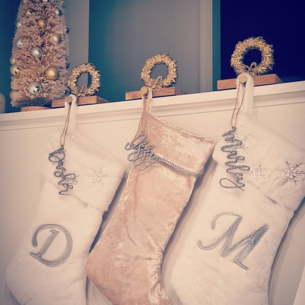 Stocking Name Tags Names for Stocking Acrylic Names Personalized ...