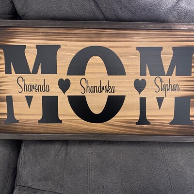 Mom SVG, Mother Svg, Mother's Day SVG, Mom Split Name Frame Svg, Mum ...