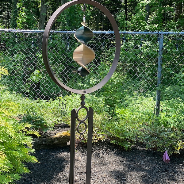 Wind Spinner Wooden Garden Decor Outside Windmill House Decoration ...