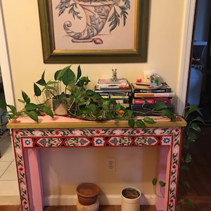 Unique HANDPAINTED COFFEE TABLE Cocktail Dark Green Table - Etsy