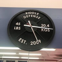 Weight Plate Custom Text Clock Customizable 3D Printed Gift for Workout ...