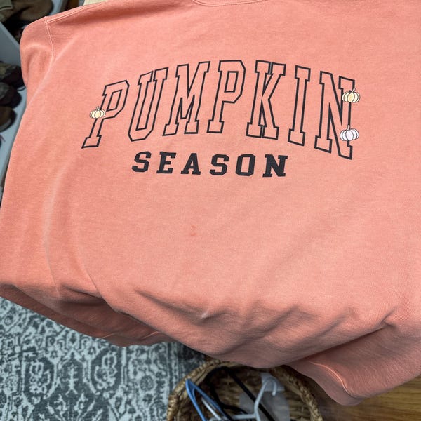 Comfort Colors® Pumpkin Season Sweatshirt, Cute Fall Sweatshirts ...