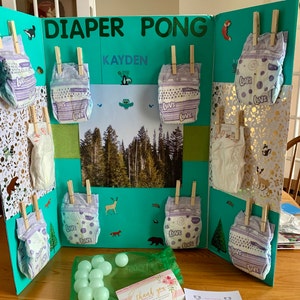 Diaper Pong Baby Shower Game - Etsy