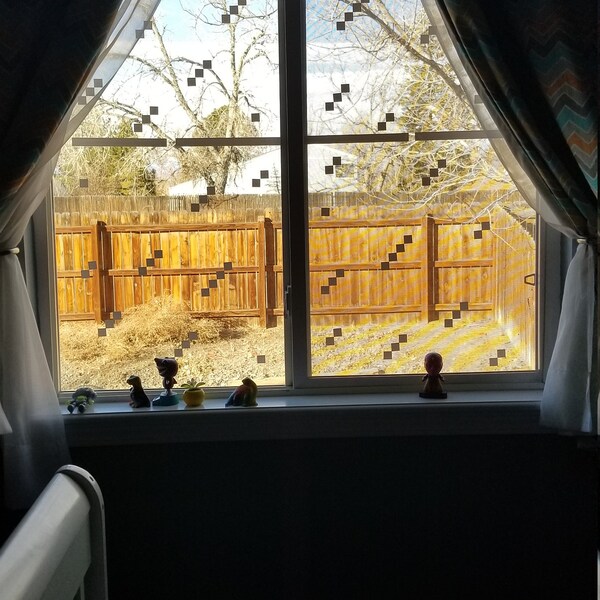 Pixelized Window Decals Minecraft Style Video Game Vinyl Stickers Boys ...