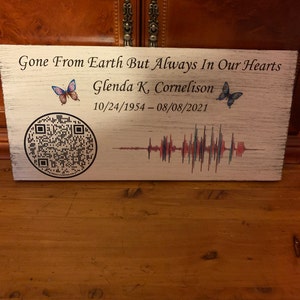 Personal Voicemail Message QR Code With Heartbeat Soundwave. - Etsy