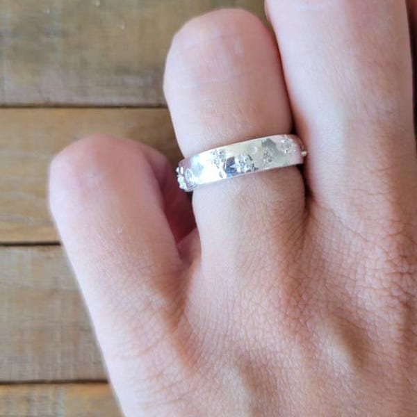 10K Gold Starburst Diamond Ring, Star Setting Celestial Ring, Gold Ring ...
