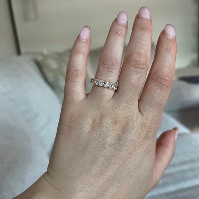 Oval Diamond Ring, Stacking Ring, Diamond Band, Wedding Band ...