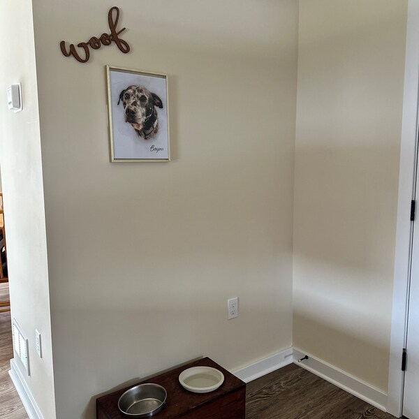 Woof Word Cut Out, Laser Cut, Wood Words, Wood Cut Word, Wall Wood ...