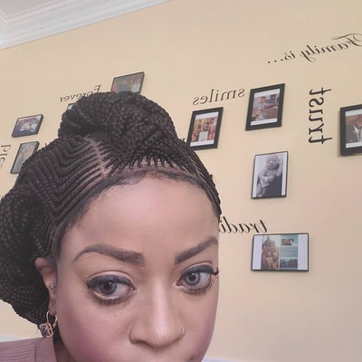 Amy Braids Handmade Braided Fish Bone Cornrow Wig, Different Color ...