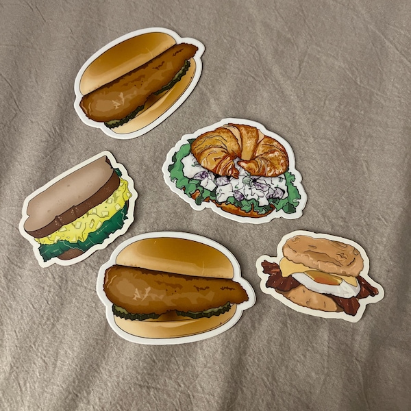 Chicken Sandwich Sticker | High-quality Vinyl - Etsy