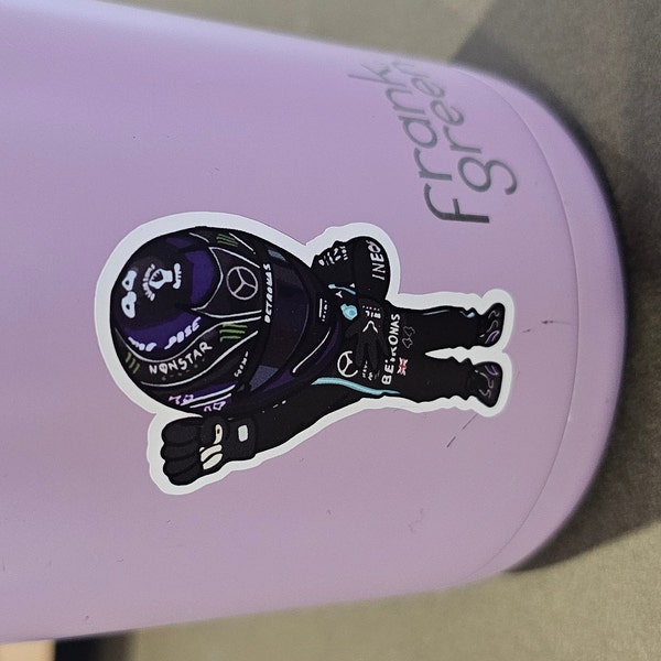 Ayrton Senna F1 Formula One Chibi Cartoon - Color Sticker - Etsy