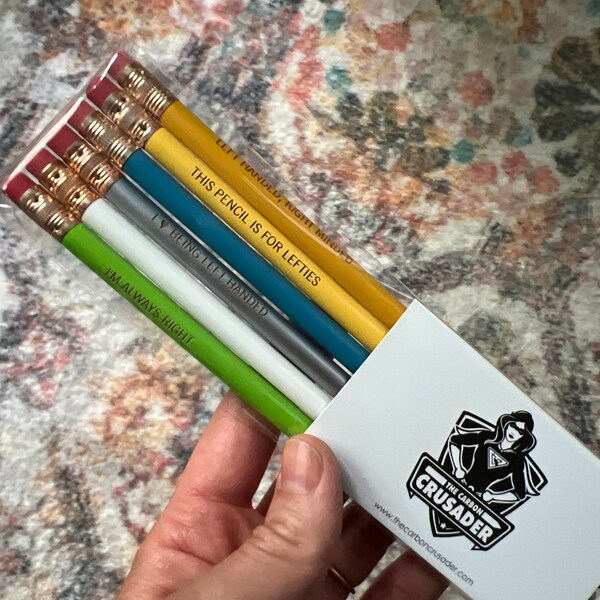 Left Handed Engraved Pencil Set: Teacher Appreciation Gift - Etsy